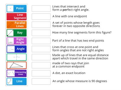 Lines rays segments - Teaching resources