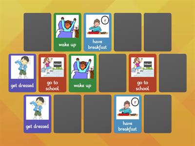 Routine memory game - Recursos didácticos