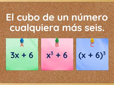 Matemáticas Lenguaje Algebraico - Recursos didácticos