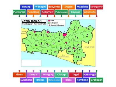 Peta buta jawa tengah - Sumber daya pengajaran