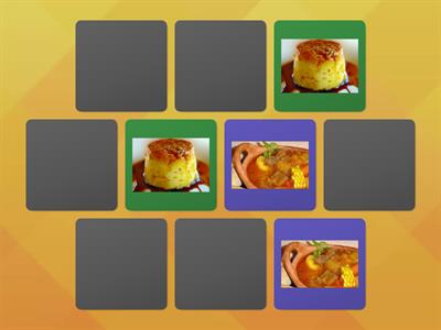 juego De la memoria comidas - Recursos didácticos