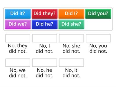 Did questions - Teaching resources