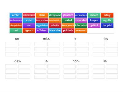 Adjektiven - Unterrichtsmaterialien