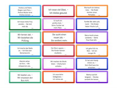 Damit um zu b1 - Unterrichtsmaterialien