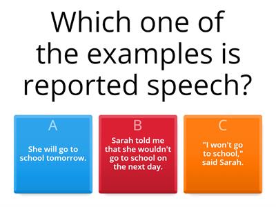Reported speech - Teaching resources