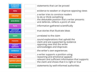 Argumentative essay - Teaching resources