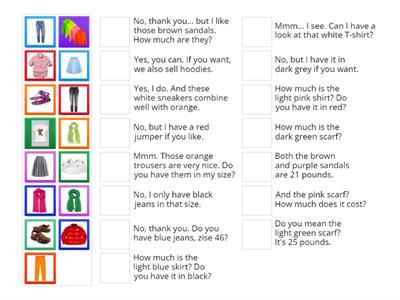 Vocabulary Clothes - Recursos didácticos