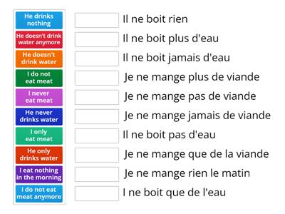 Ne pas ne plus ne jamais - Teaching resources