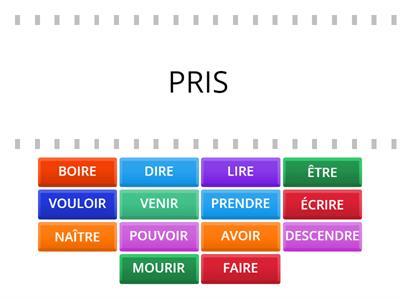 Participes passés irréguliers - Recursos didácticos