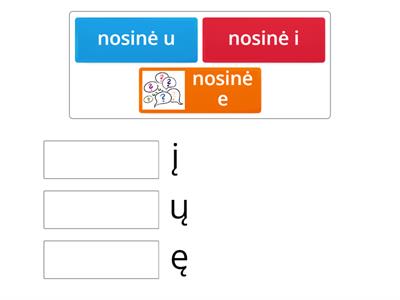 Nosinių raidžių rasyba - Mokymo ištekliai