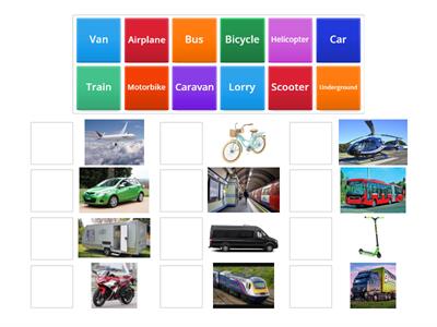 Vehicles - Teaching resources