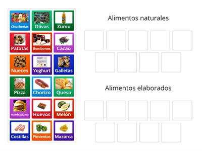 Alimentos naturales procesados - Recursos didácticos