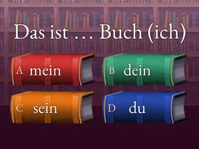 Mein dein ihr sein - Unterrichtsmaterialien