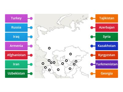 Central asia map - Teaching resources