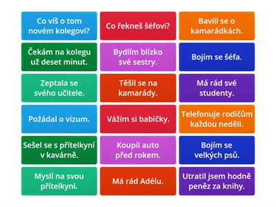 Zájmena druhy zájmen - Výukové zdroje