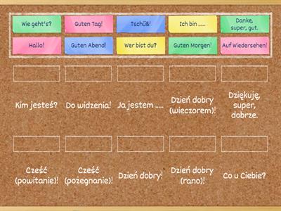 Niemiecki Wer bist du - Materiały dydaktyczne