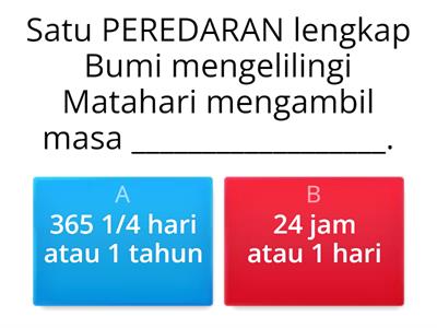 Putaran dan peredaran bumi - Teaching resources