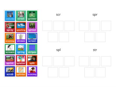 Str scr spl squ spr - Teaching resources