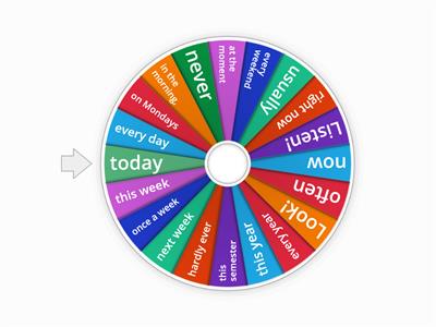 Present simple And continuous wordwall - Recursos didácticos