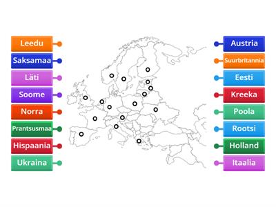 Euroopa kaart - Õppematerjalid