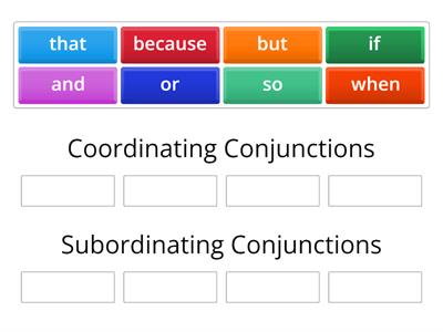 Conjunction - Teaching resources