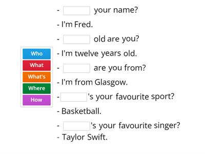 Asking for personal information - Materiały dydaktyczne