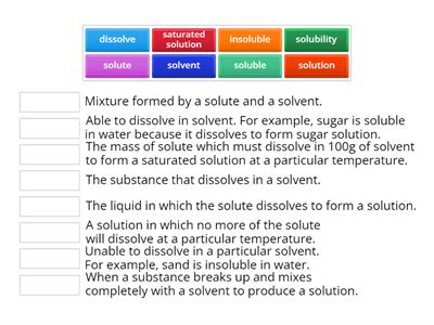 Solubility - Teaching resources