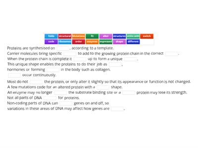 Protein synthesis - Teaching resources
