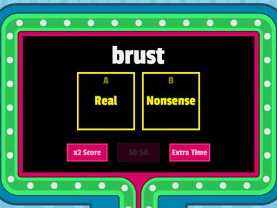 Real vs fake words - Teaching resources