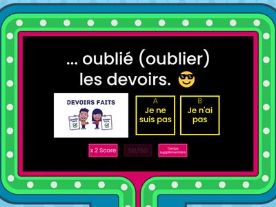 Le passé composé avec avoir - Ressources pédagogiques