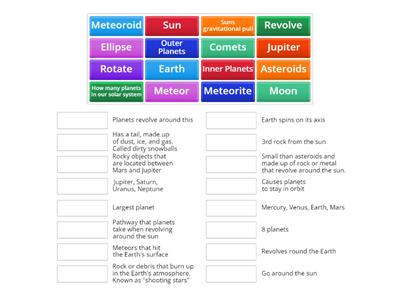 Comets asteroids meteors - Teaching resources