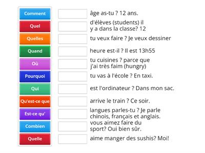 Mots interrogatifs - Teaching resources