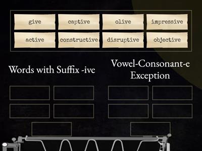 Vowel suffix vs consonant suffix - Teaching resources