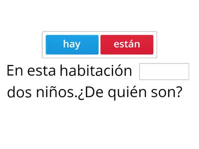 Hay estar ejercicios - Recursos didácticos