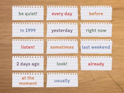 Present Simple Key words - Учебные ресурсы