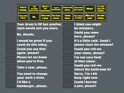 Polite requests - Teaching resources