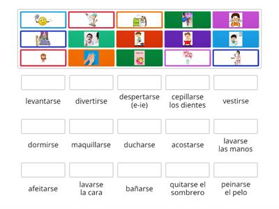 La rutina diaria y verbos reflexivos - Teaching resources