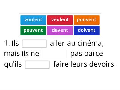 Devoir pouvoir vouloir - Materiały dydaktyczne