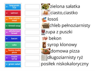 Vocabulary Food - Materiały dydaktyczne