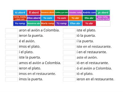 Spanish Verbos regulares en pasado - Teaching resources
