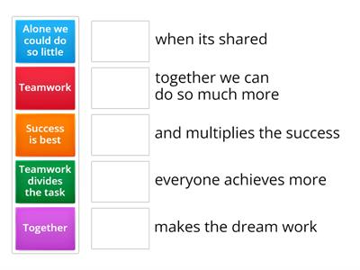 Teamwork - Teaching resources