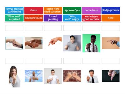 Guessing gestures - Teaching resources