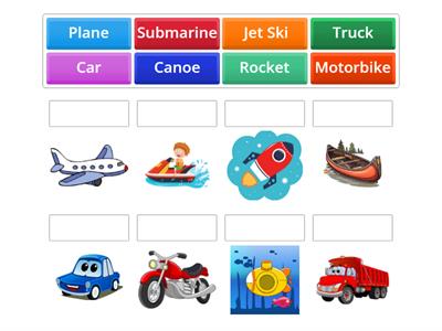 Means of transport games - Recursos didácticos