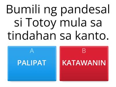 Filipino Aspekto ng pandiwa - Aktibidad sa pagtuturo
