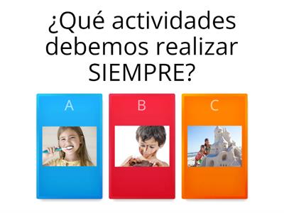 Siempre a veces nunca - Recursos didácticos