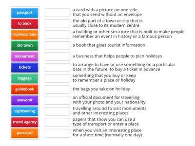 Vocabulary Travel - Teaching resources