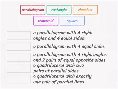 Quadrilaterals - Teaching resources