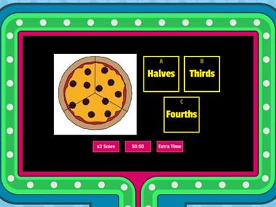 Thirds fourths halves - Teaching resources