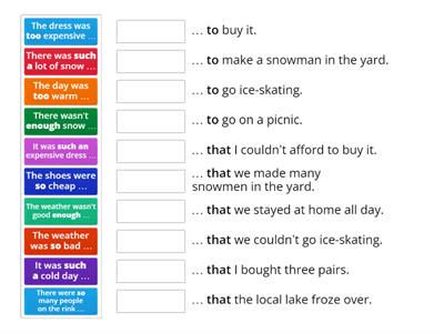 Too x enough - Recursos de ensino