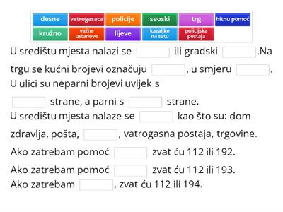 Priroda i društvo 2 razred moje mjesto - Nastavne aktivnosti